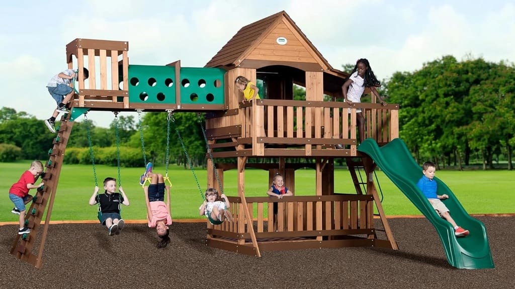 Backyard Discovery Woodridge Elite Playground Swing Set Review | Home ...